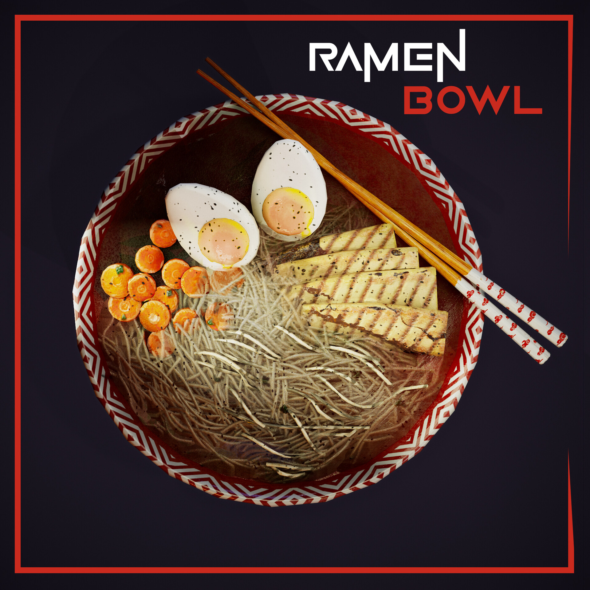 ArtStation - food ramen bowl Realistic