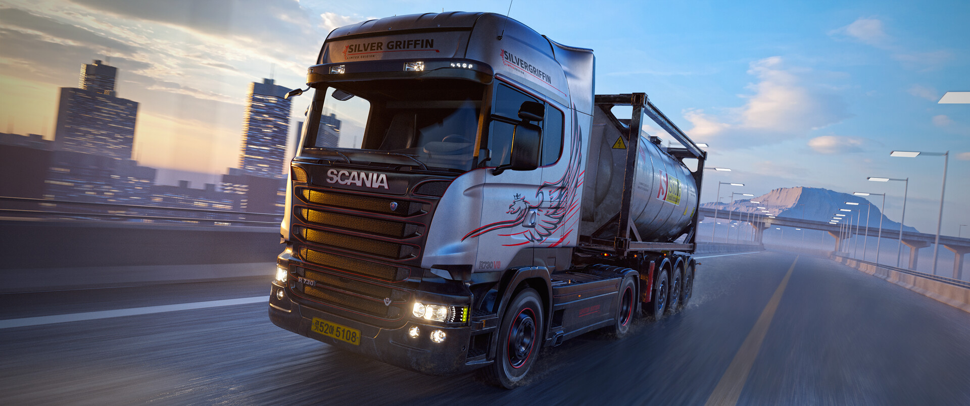 ArtStation - SCANIA R730 SILVER GRIFFIN and STOLT TANKERS TRAILER