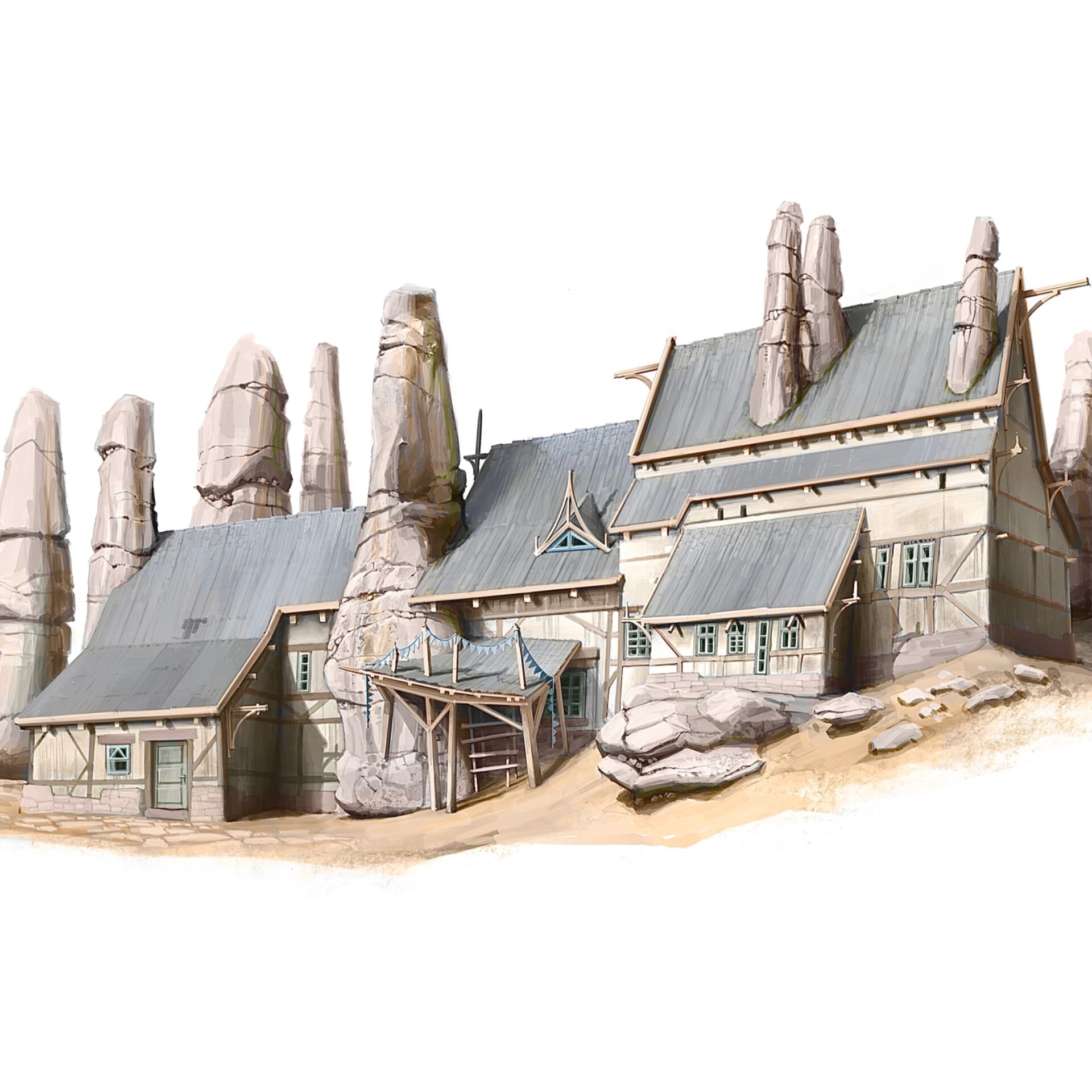 ArtStation - Stone house