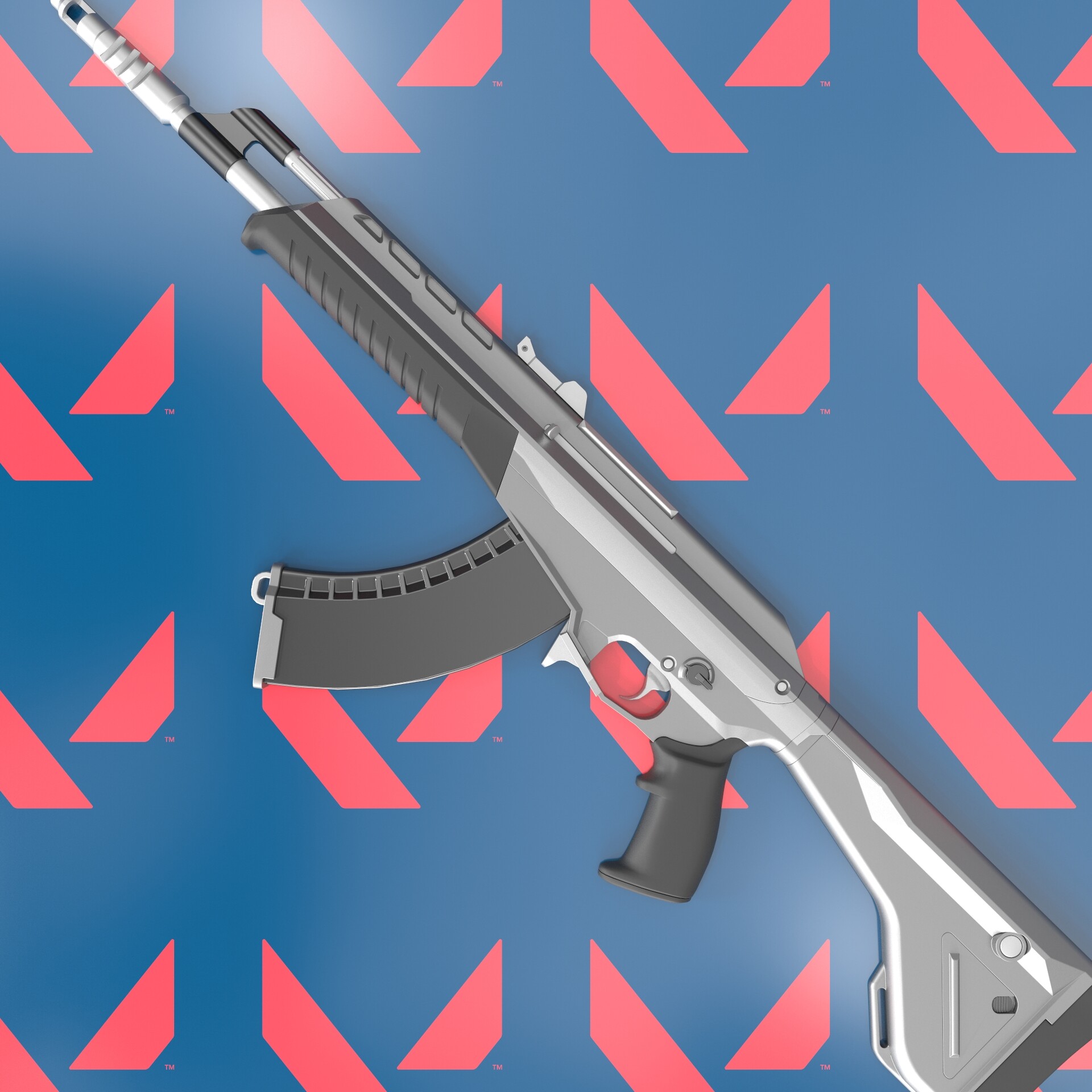 ArtStation - Valorant Vandal AR Hard Surface Modelling Practice