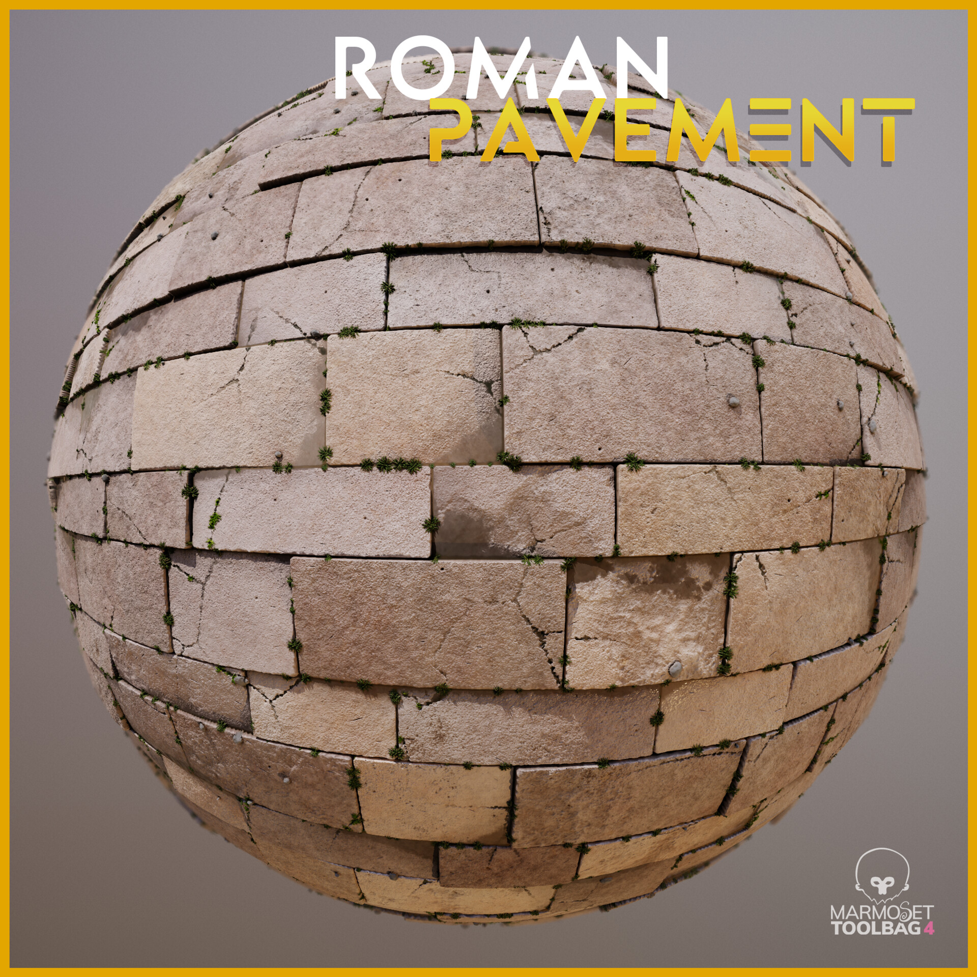ArtStation - Substance Designer | Ancient Roman Pavement