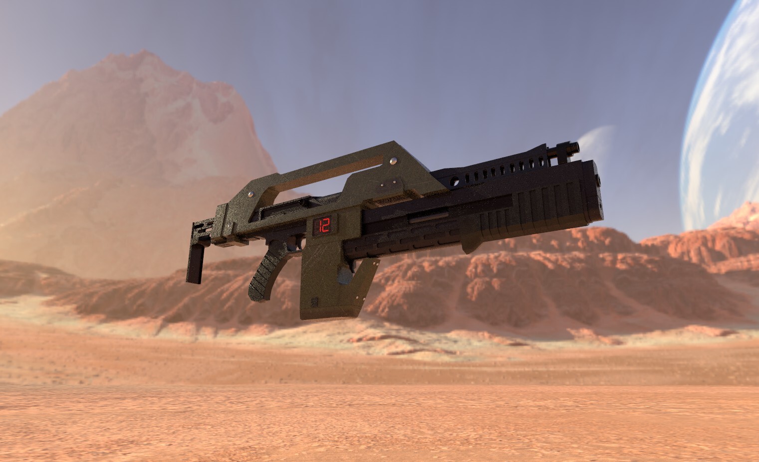 ArtStation - M41A Pulse Rifle from 'Aliens'