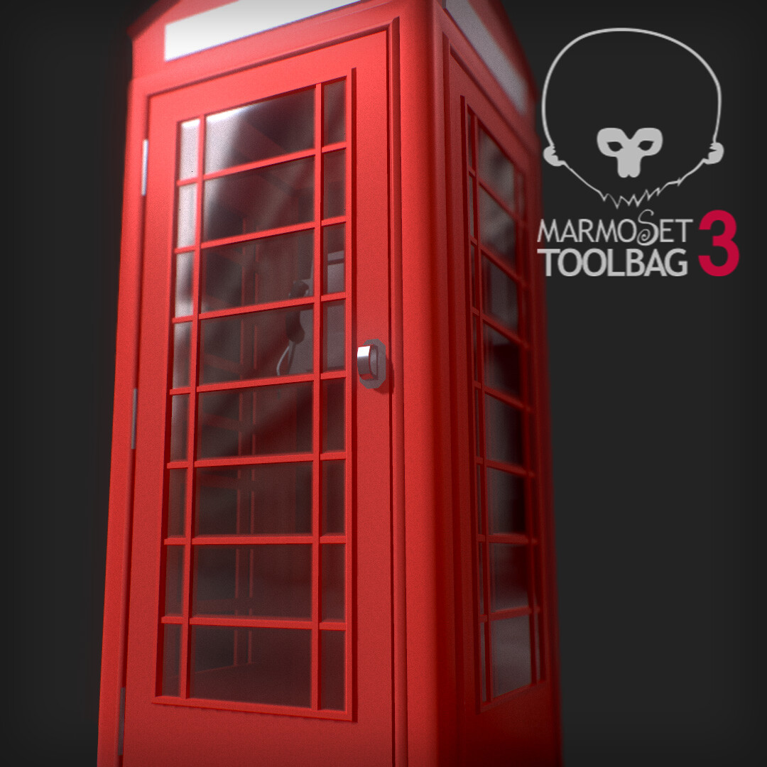 ArtStation - Phone Booth / Low Poly