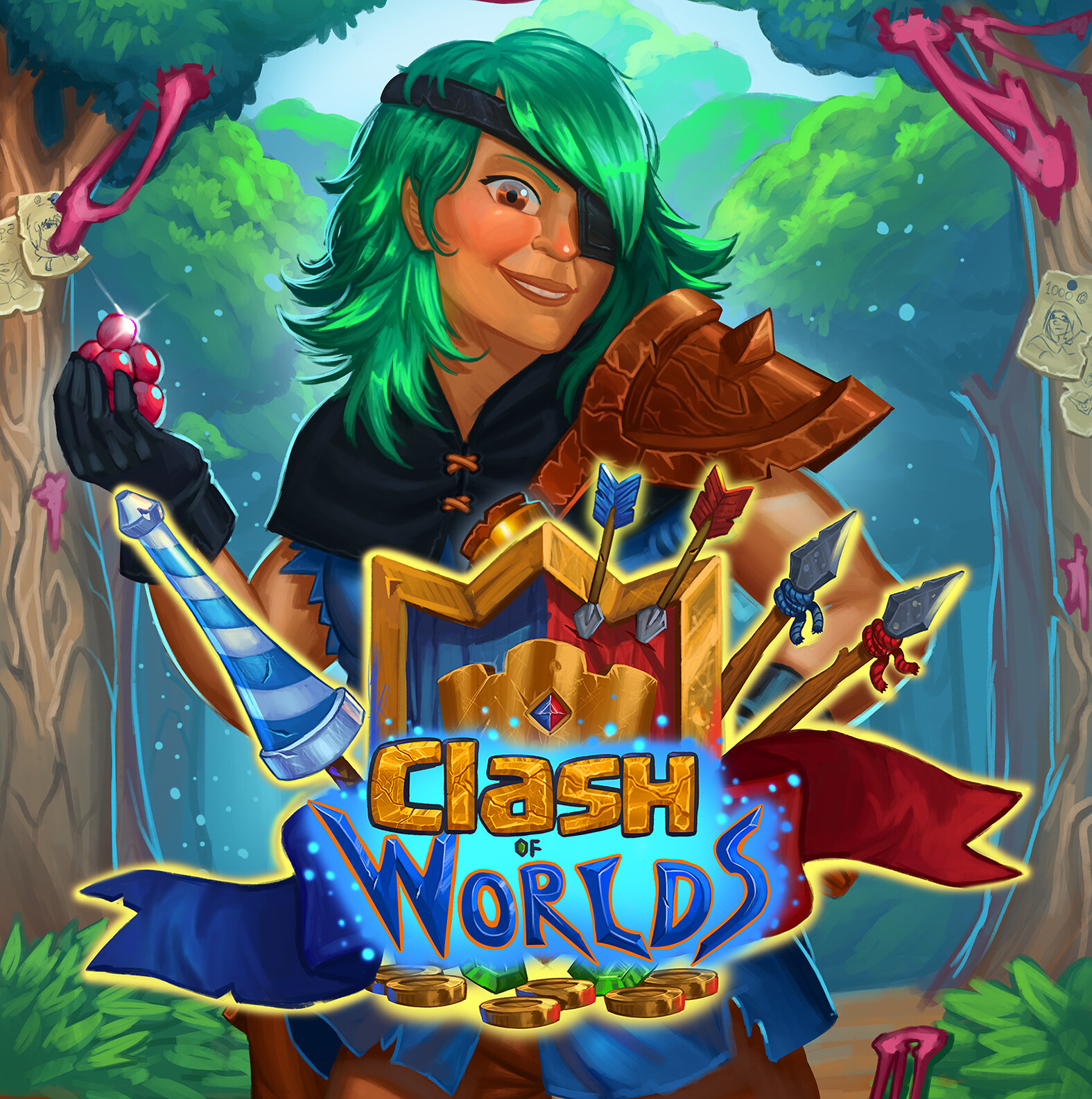 ArtStation - Sister Rascal - Clash Royale Expansion FANART