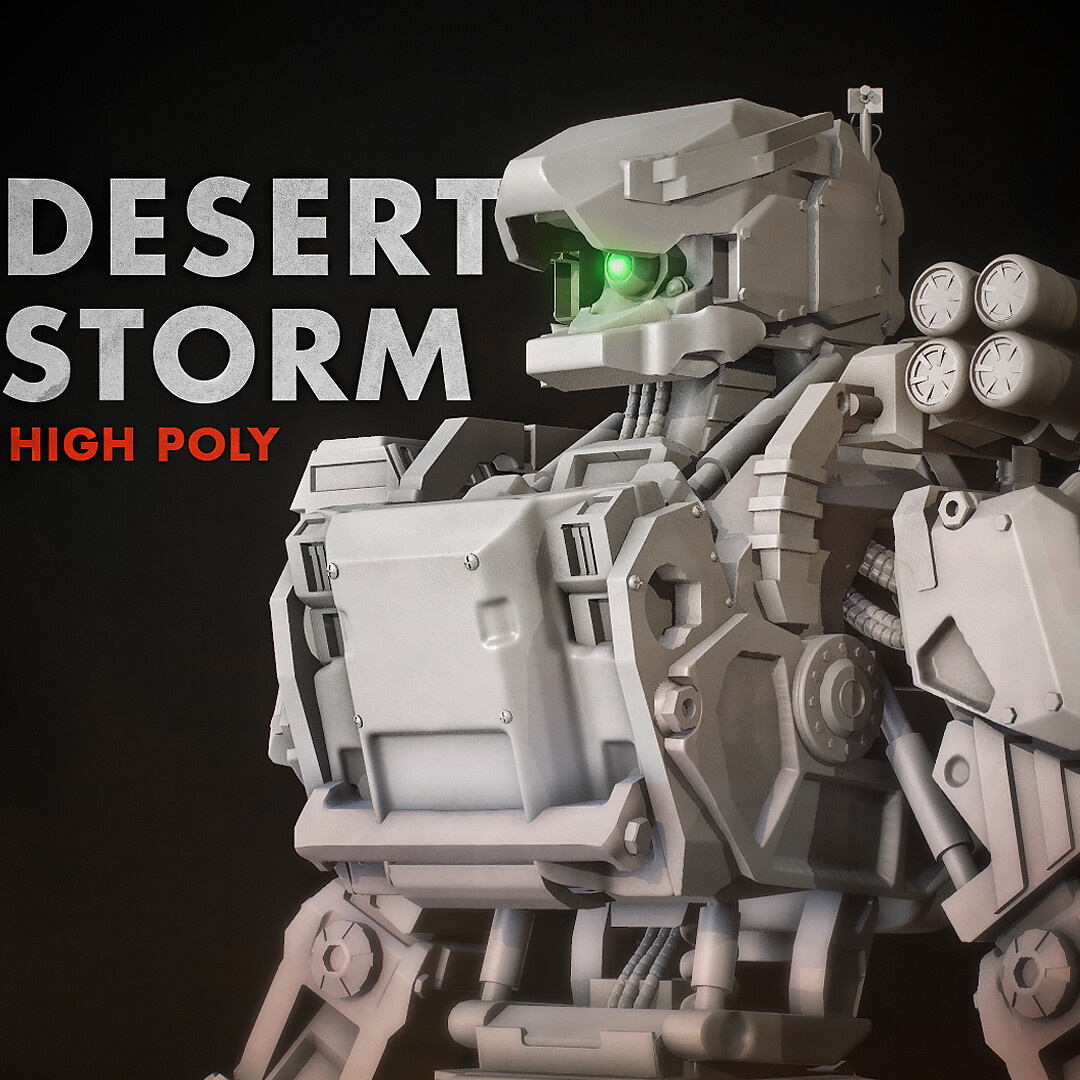 ArtStation - Desert Storm // HIGHPOLY version