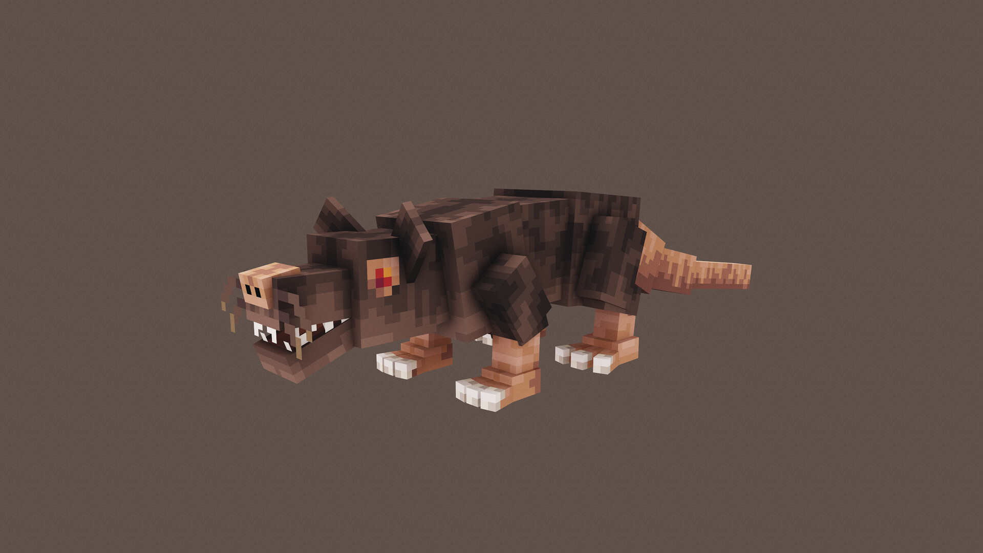ArtStation - Giant Rat Minecraft 3d model
