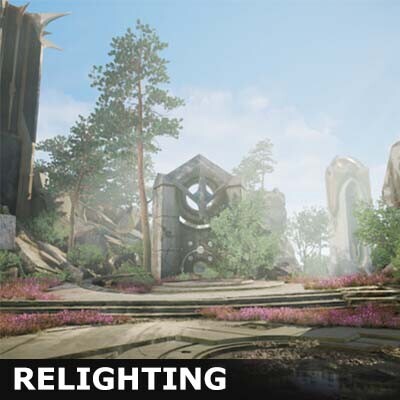 ArtStation - [Relighting] Paragon: Agora and Monolith