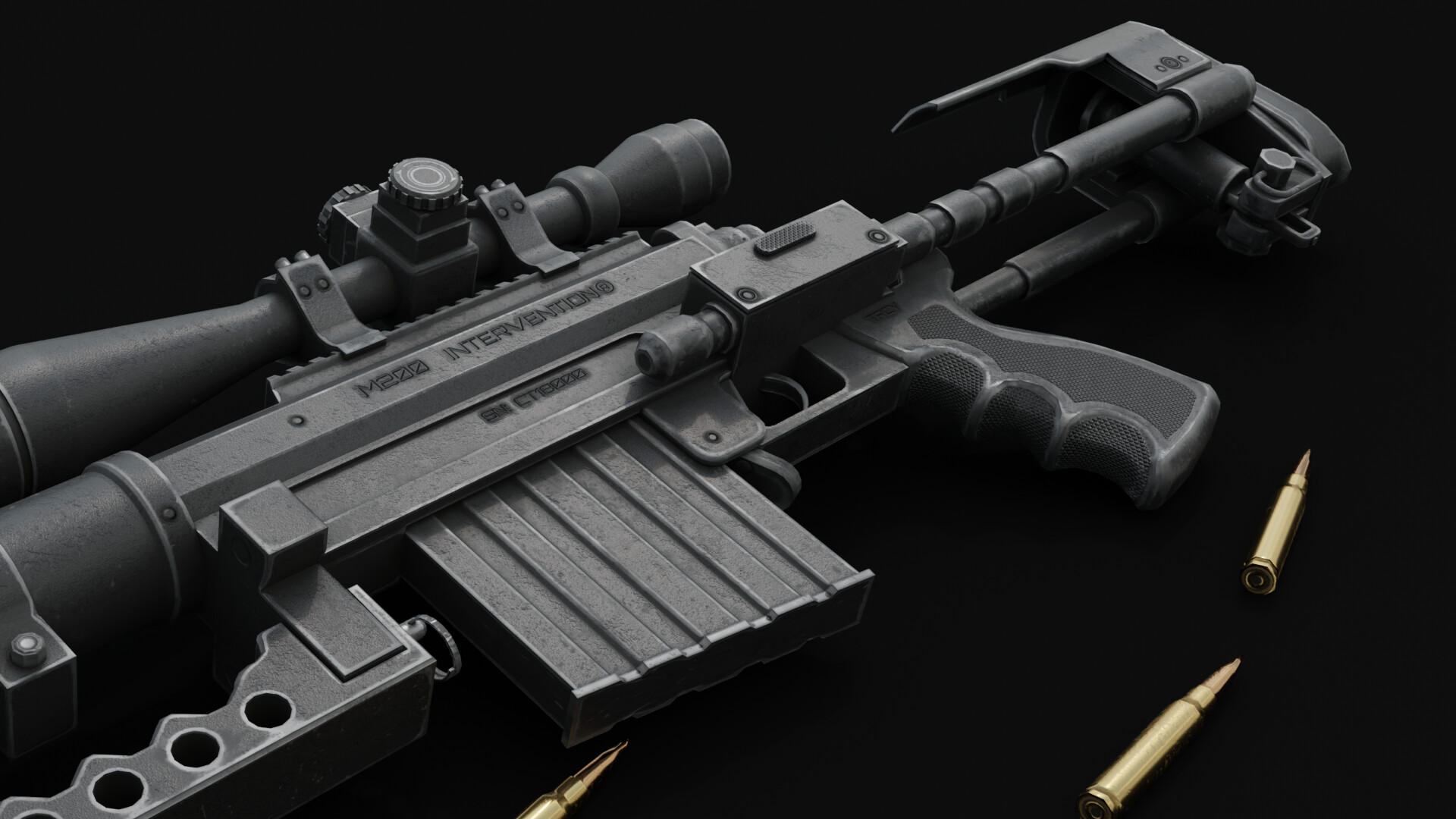 ArtStation - m200 rifle
