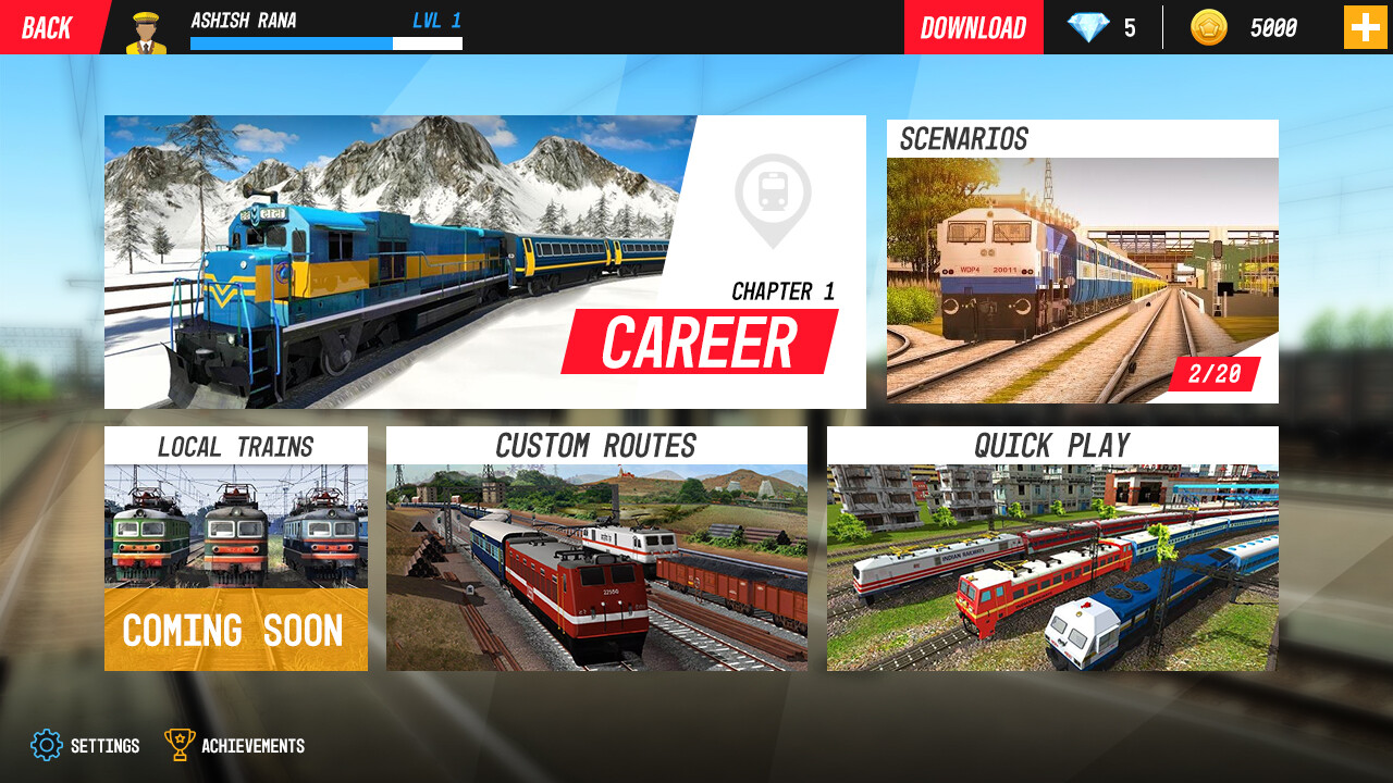 ArtStation - Indian Train Simulator 2018 - Free