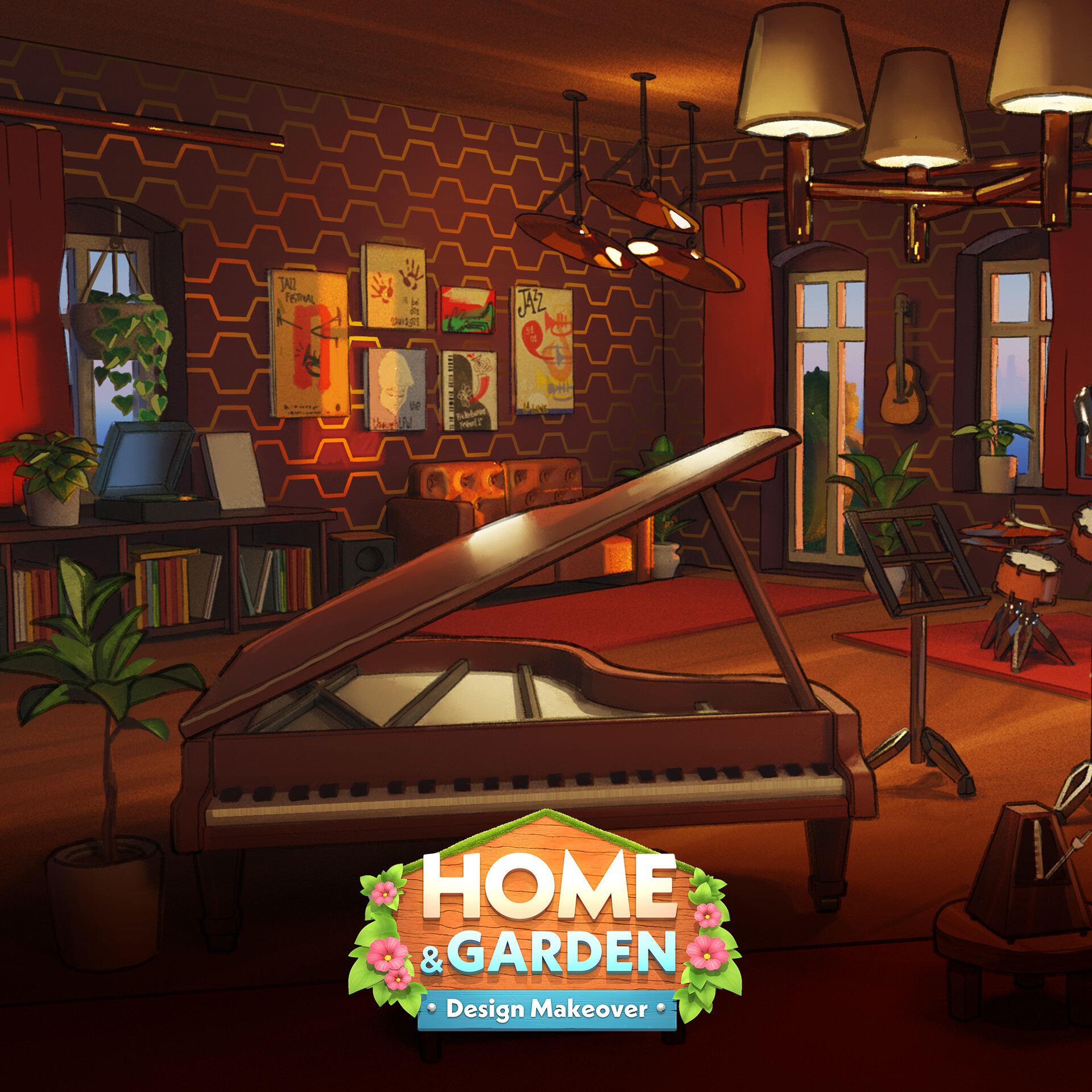 ArtStation - Home & Garden Makeover - Music Room Concept