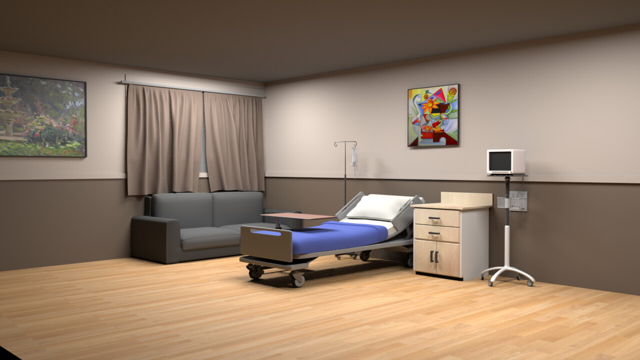ArtStation - Hospital Room