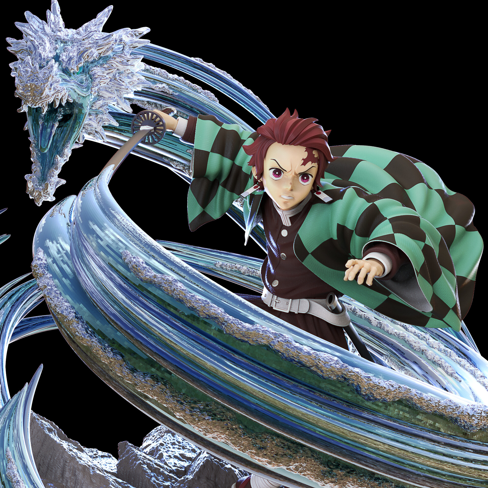 ArtStation - Tanjiro Kamado - Kimetsu no Yaiba