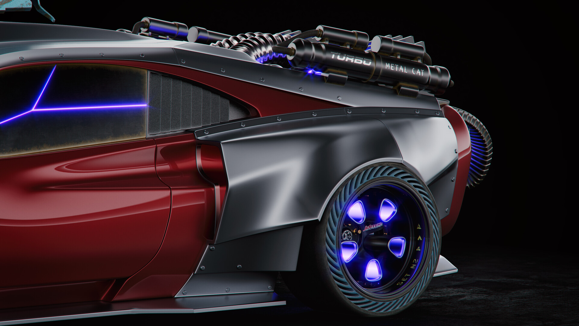 ArtStation - Ferrari 288 GTO - cyberpunk concept