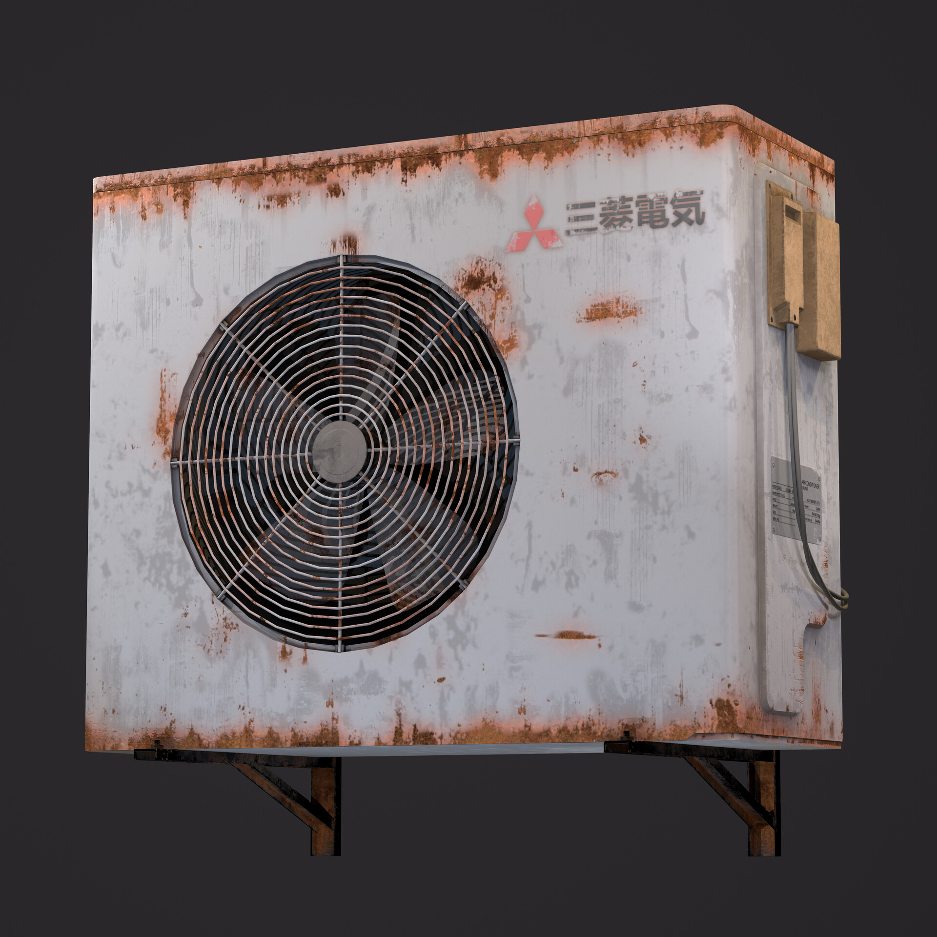 ArtStation - Rusty AC Outdoor unit - Game ready