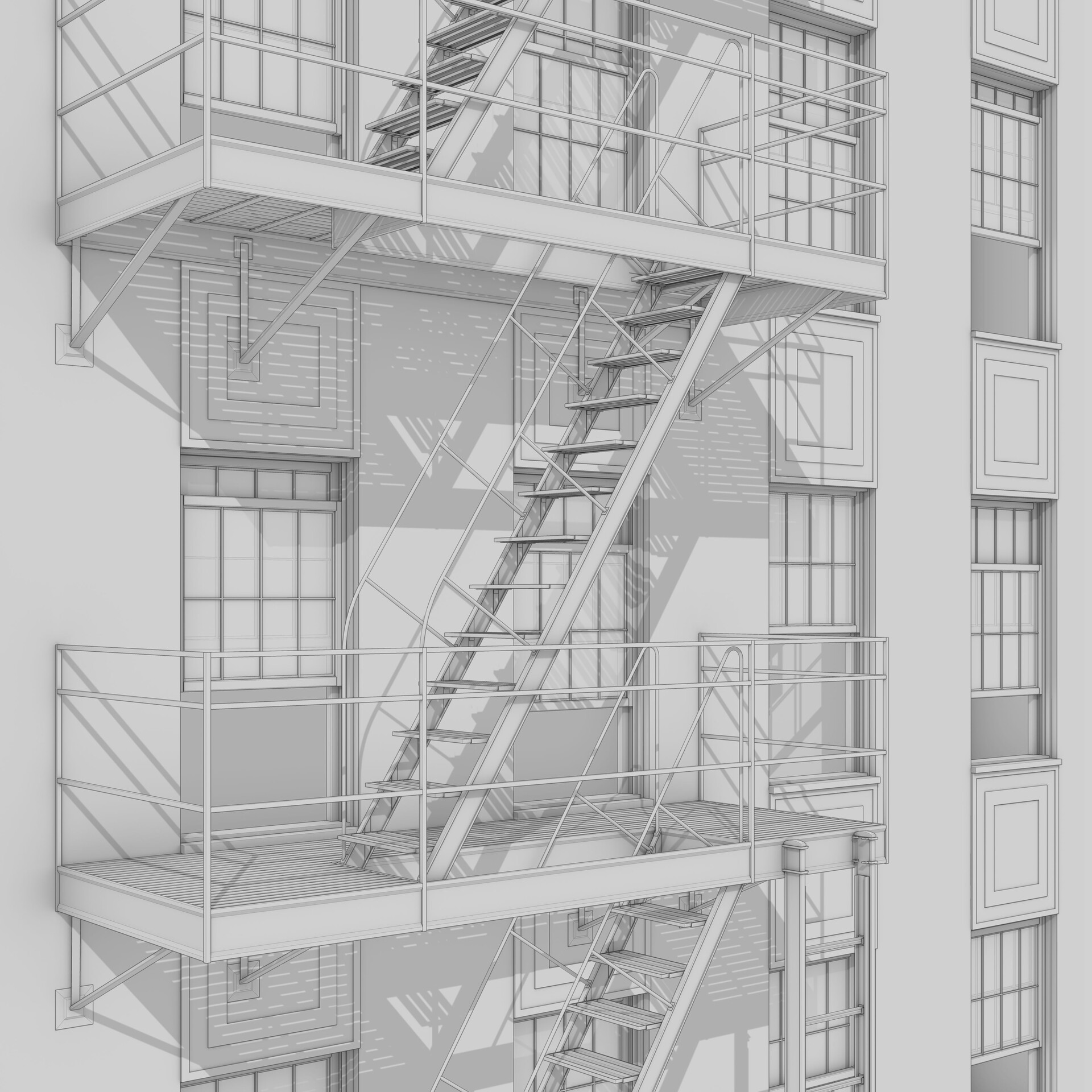 ArtStation - Fire Staircase