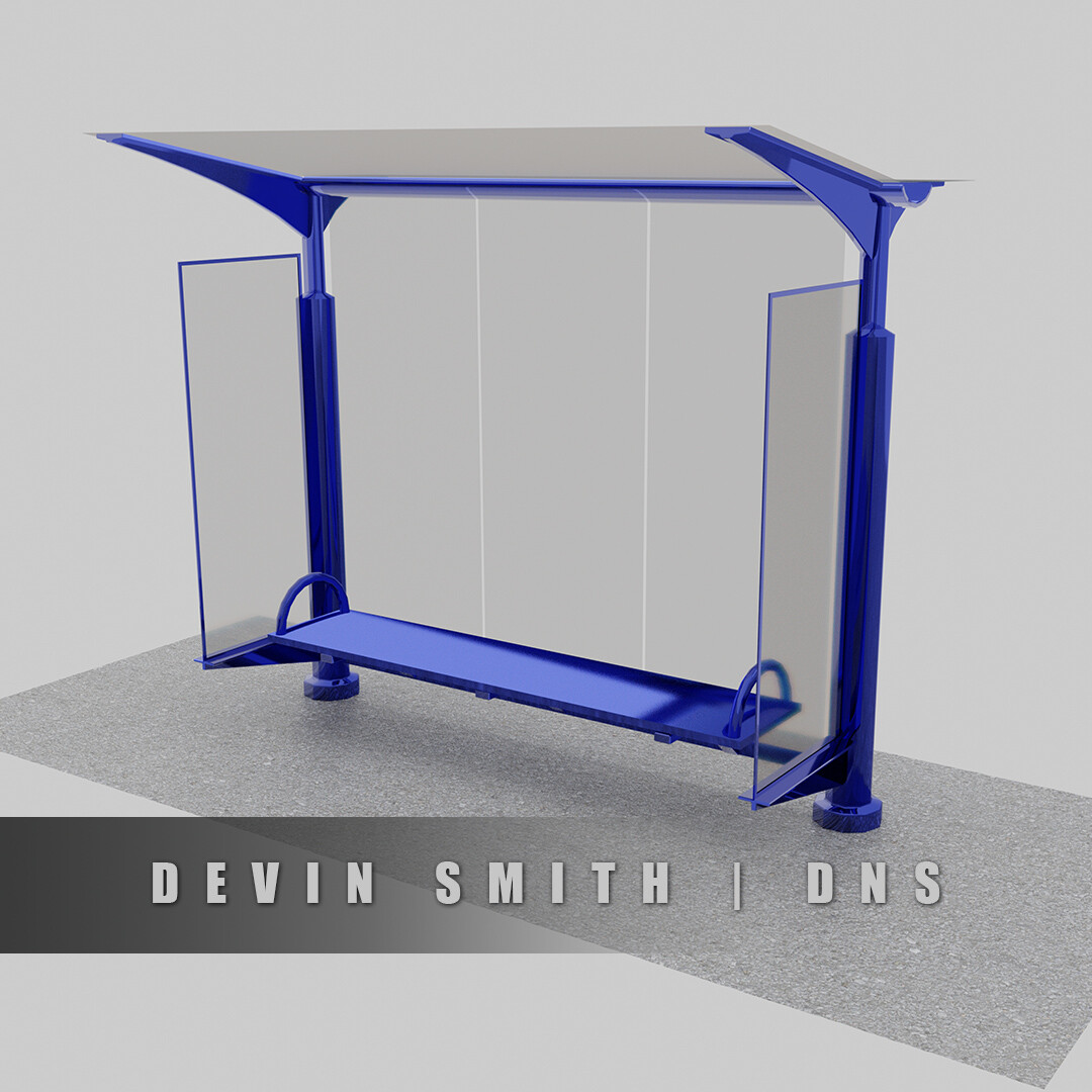 ArtStation - Bus Stop | PBR | Game-Ready