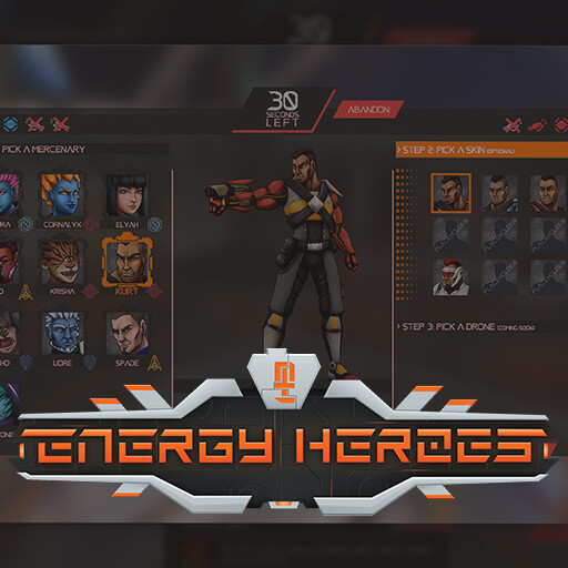 ArtStation - Energy Heroes / UI