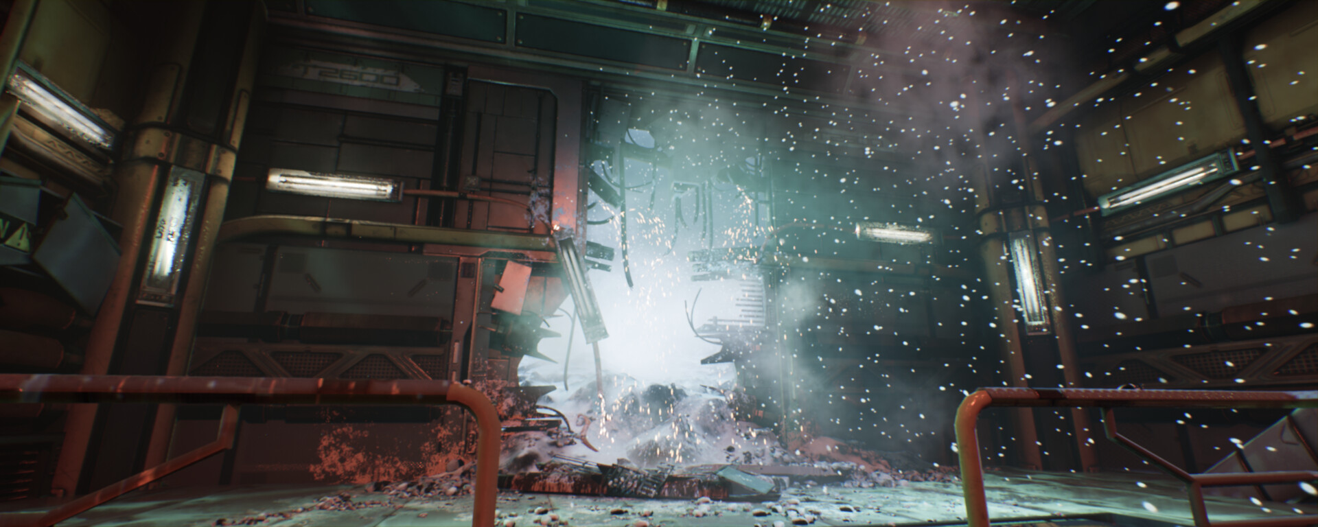 ArtStation - Sci-fi Lab Level art