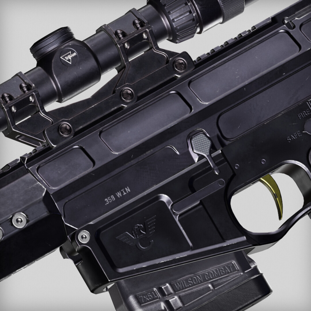 ArtStation - 358 Winchester Ranger - Wilson Combat Sniper