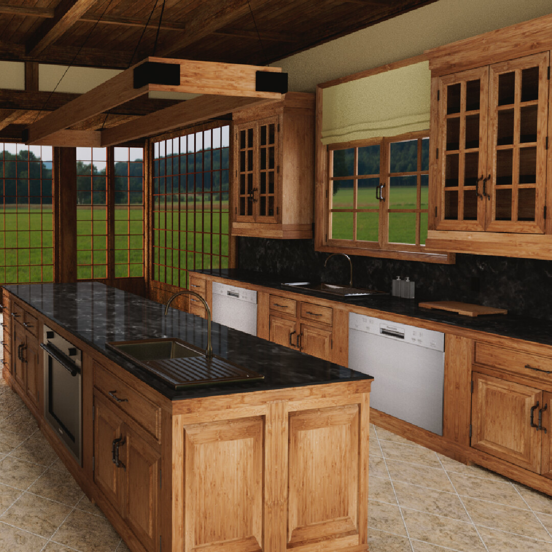 ArtStation - Rustic Kitchen Environment