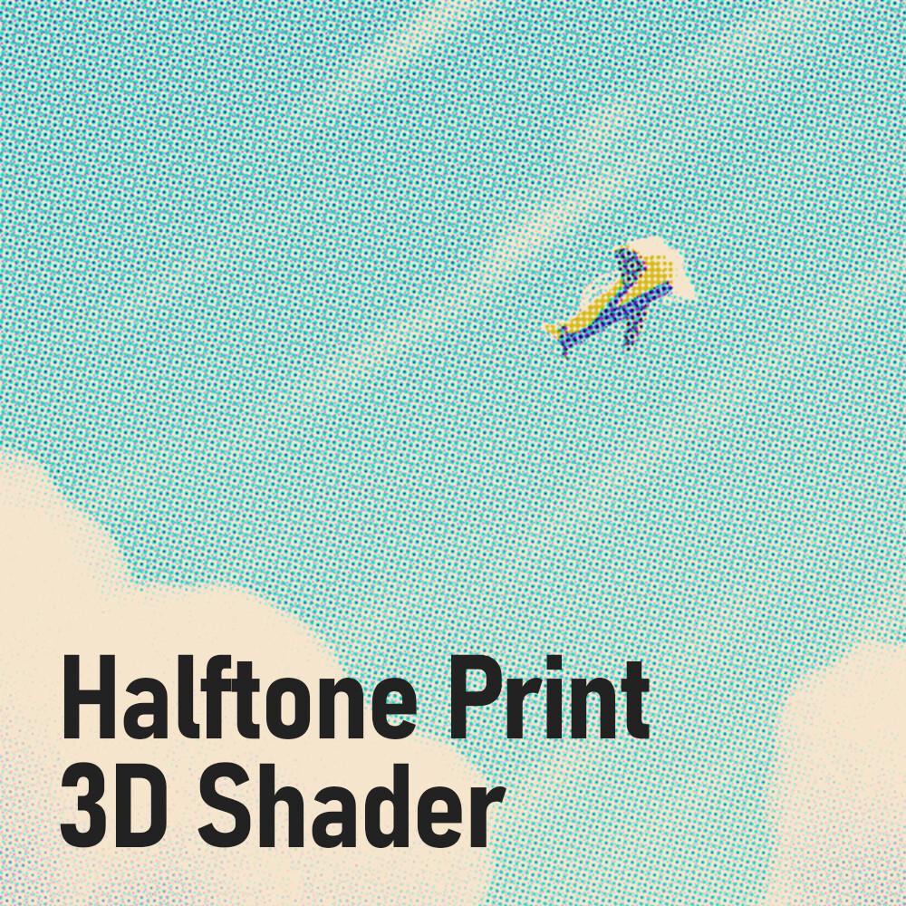 ArtStation - Halftone Print 3D Shader