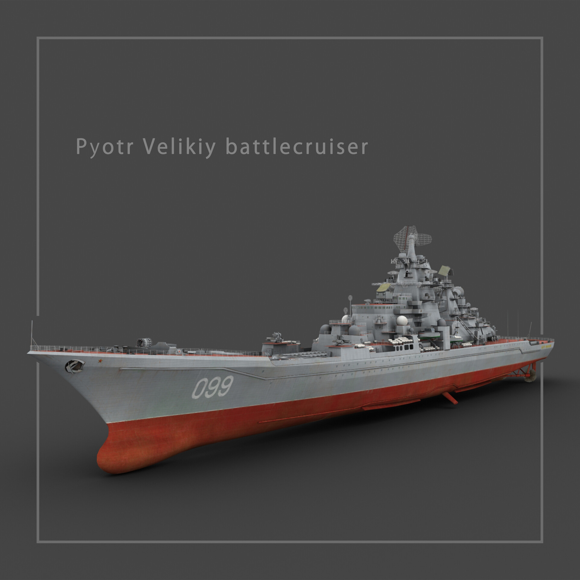 ArtStation - Pyotr Velikiy battlecruiser