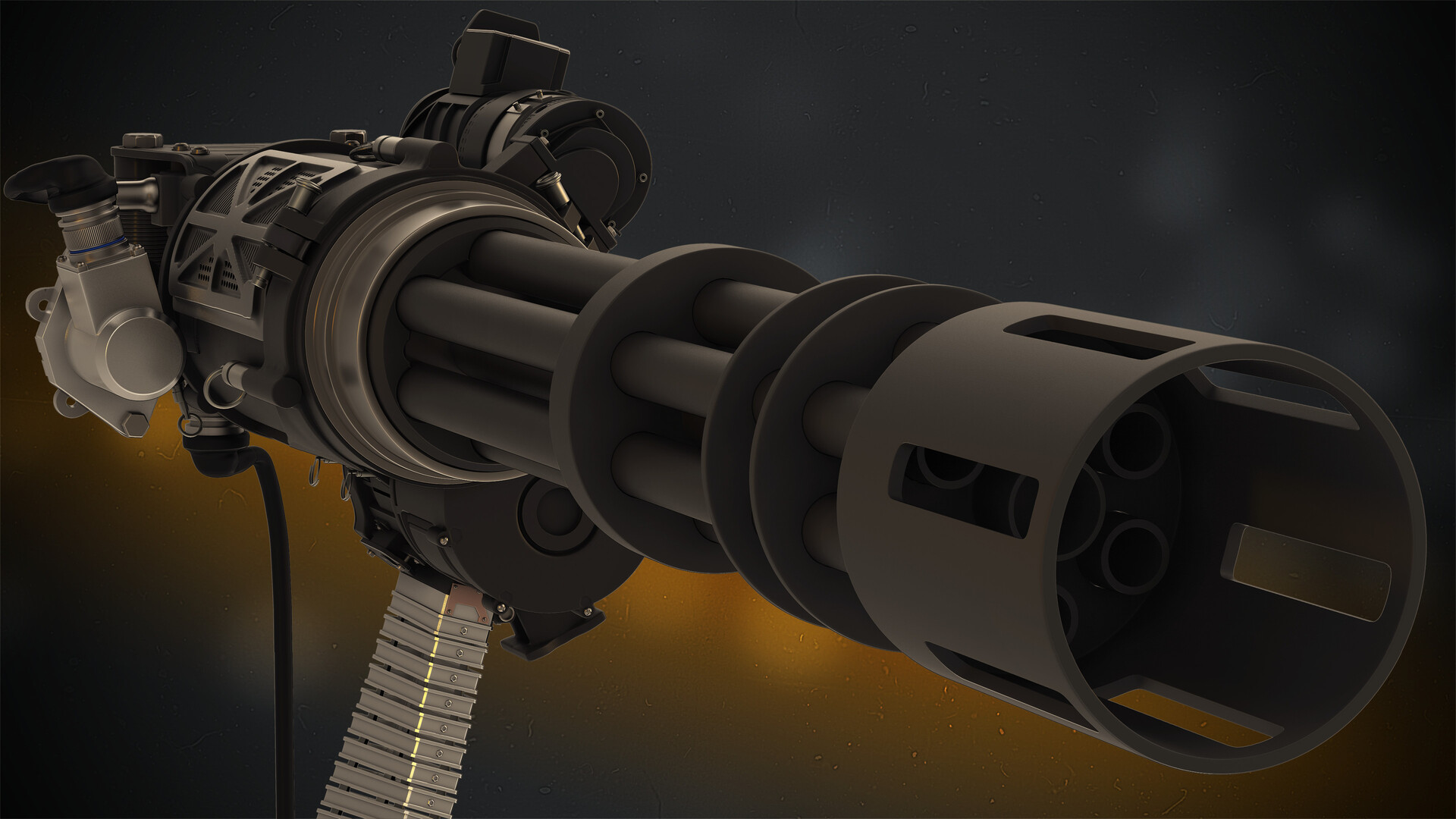 ArtStation - gatlin gun