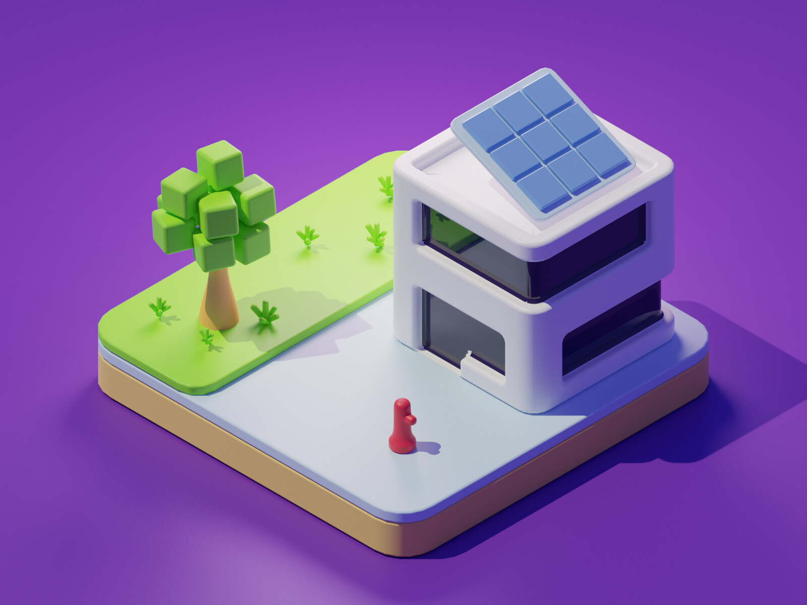 ArtStation - Cartoon Building 3D