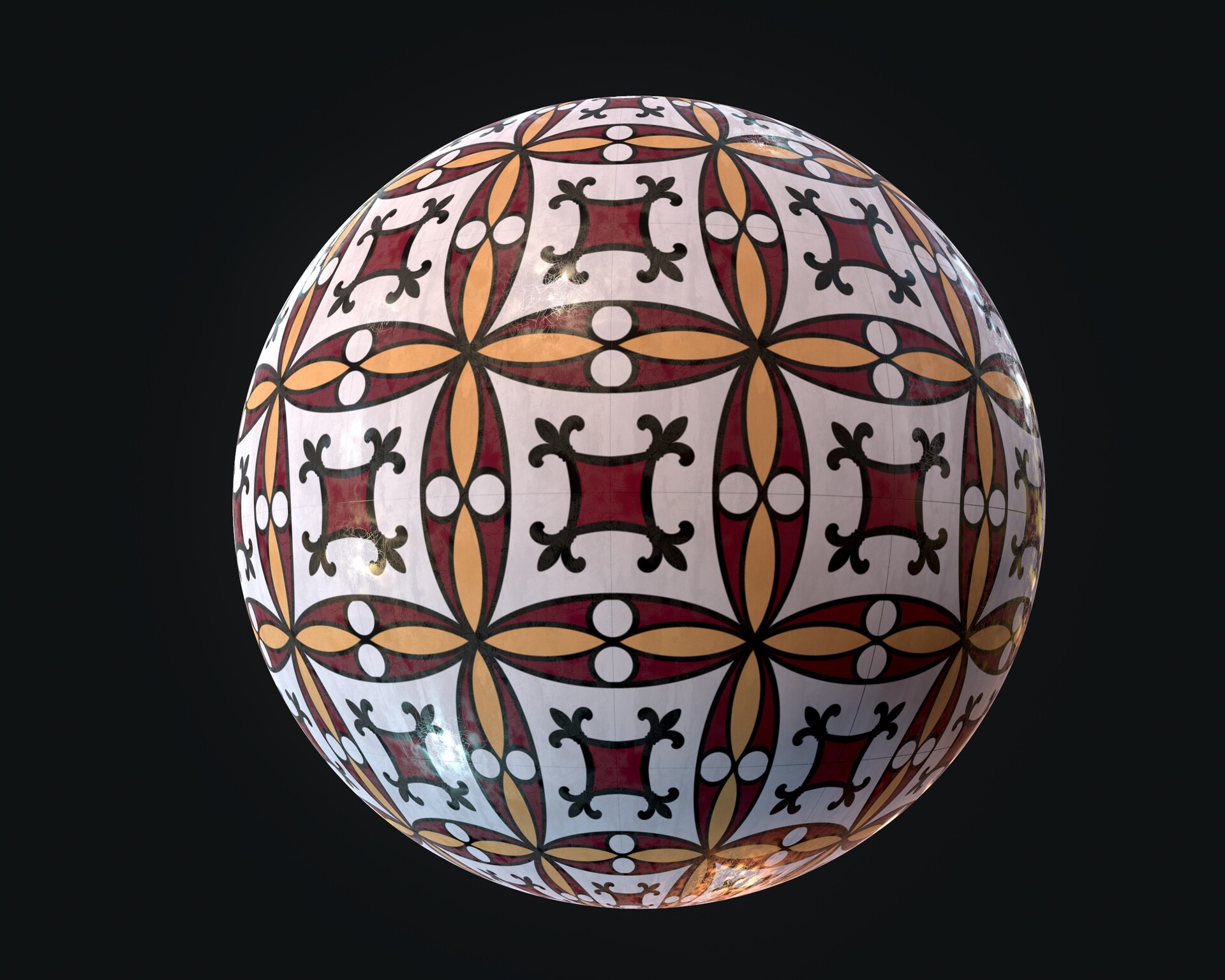 ArtStation - Traditional floor Tiles BPR Material