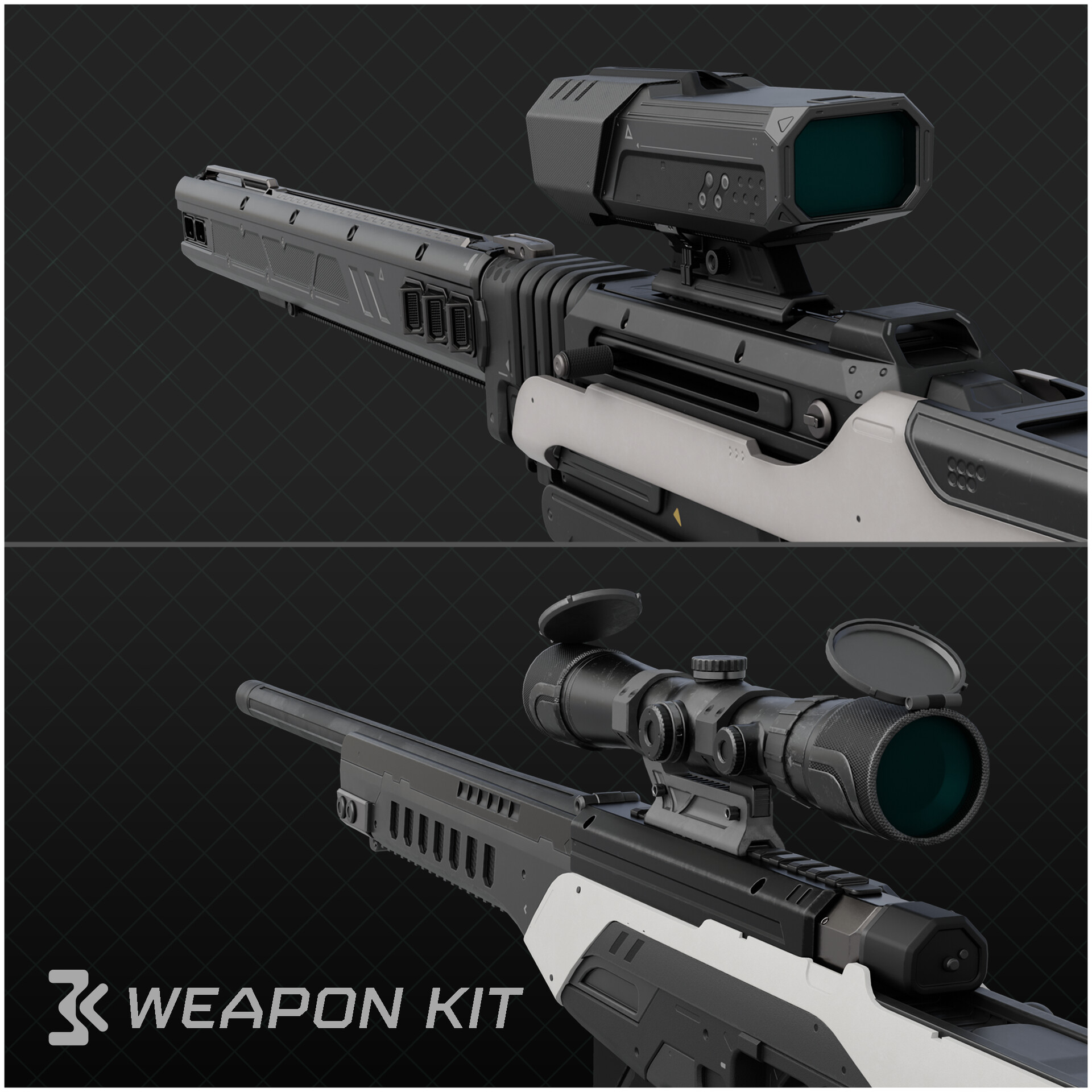 ArtStation - Weapon Kit Sniper Rifles
