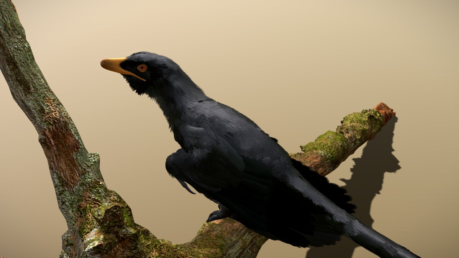 ArtStation - Microraptor 3D model