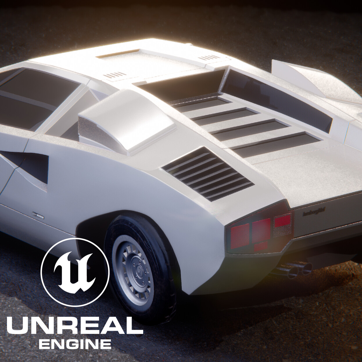 ArtStation - Lamborghini Countach LP400