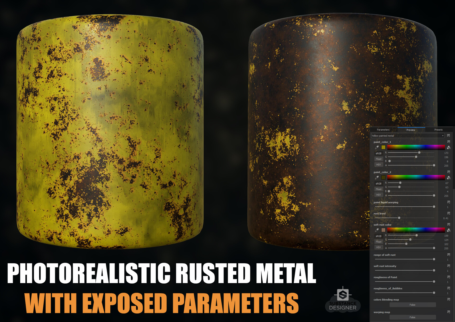 ArtStation - "Rusted Metal" material