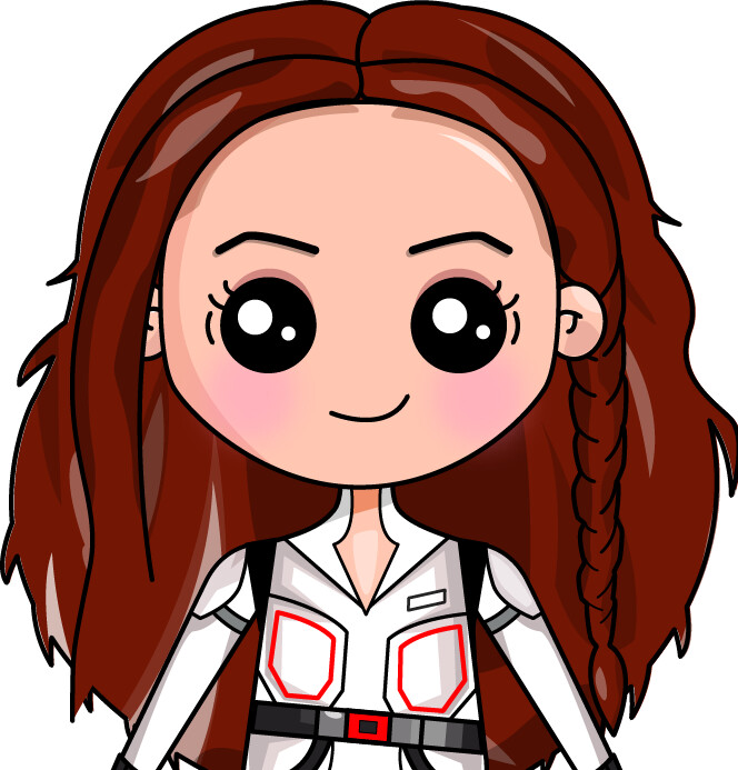 ArtStation - Black Widow so cute