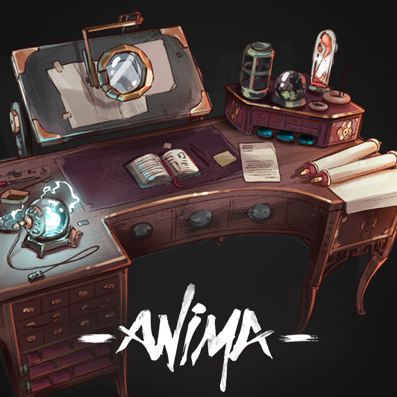 ArtStation - The Inventor's desk