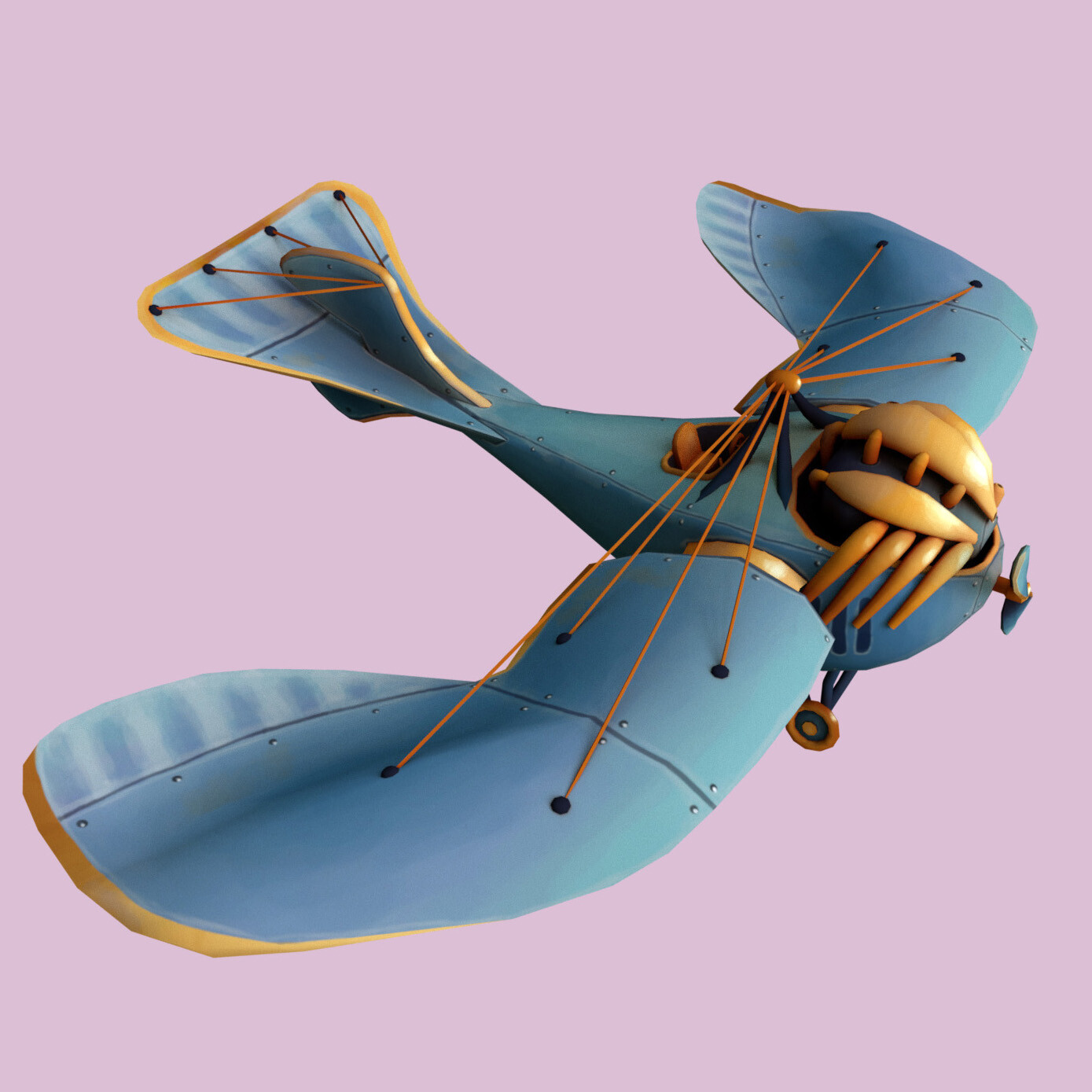 ArtStation - Pigeon Plane - Stylised WWI Aircraft