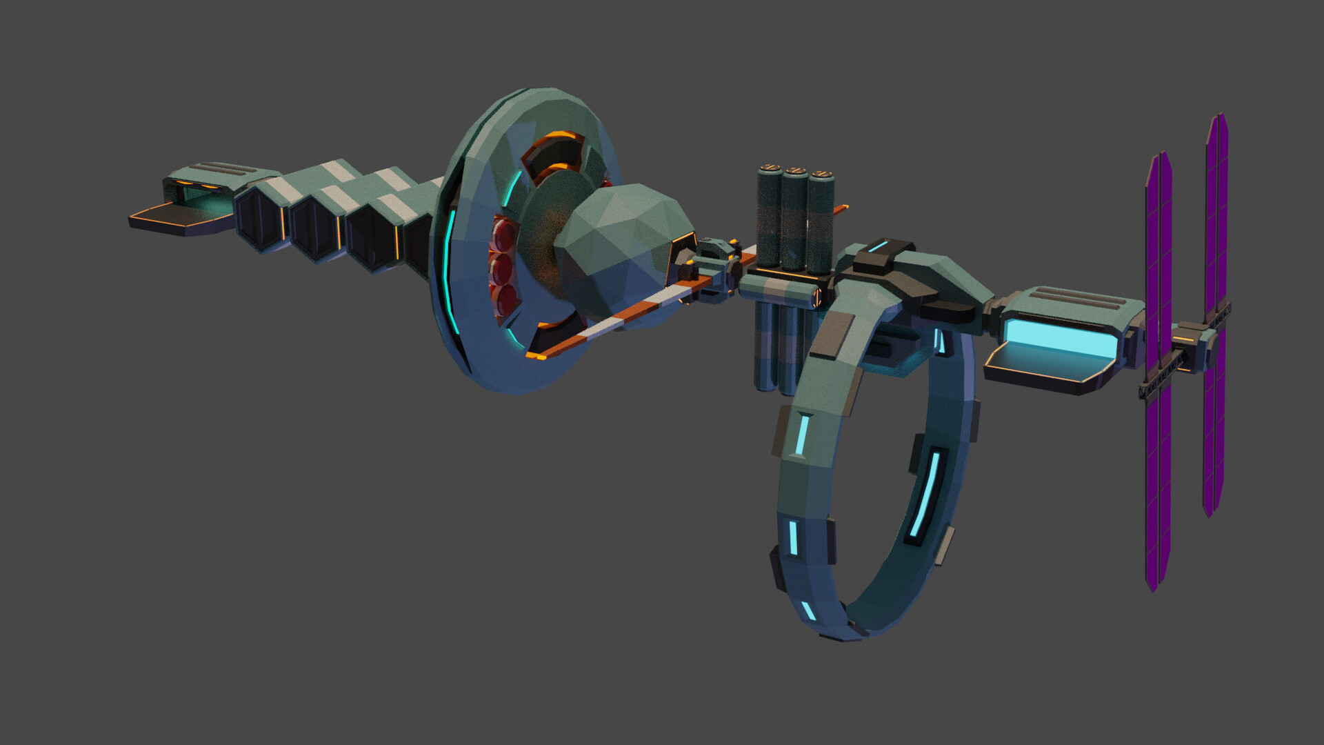 ArtStation - Low Poly Space Props