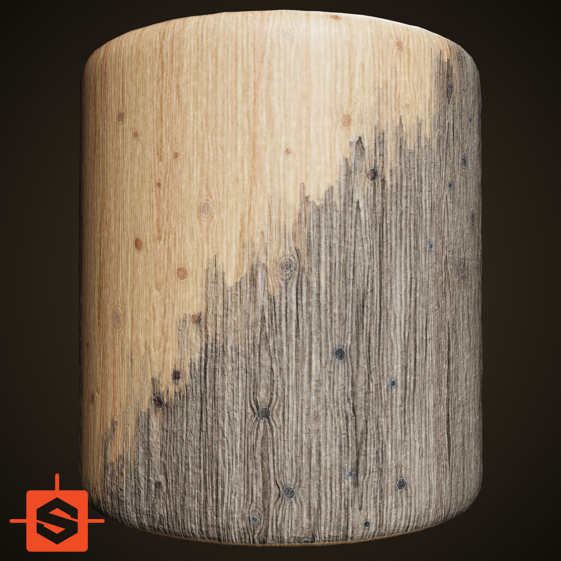 ArtStation - Aging pine wood