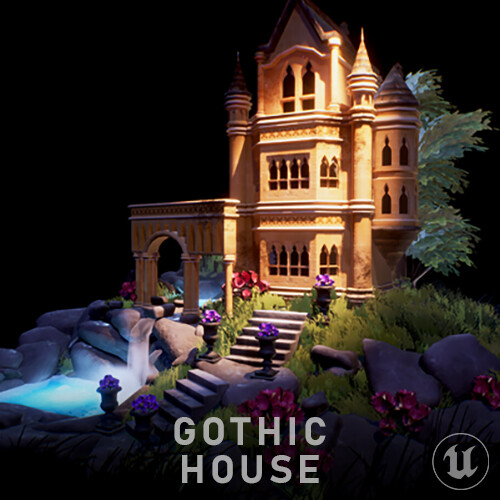 ArtStation - Gothic House Diorama