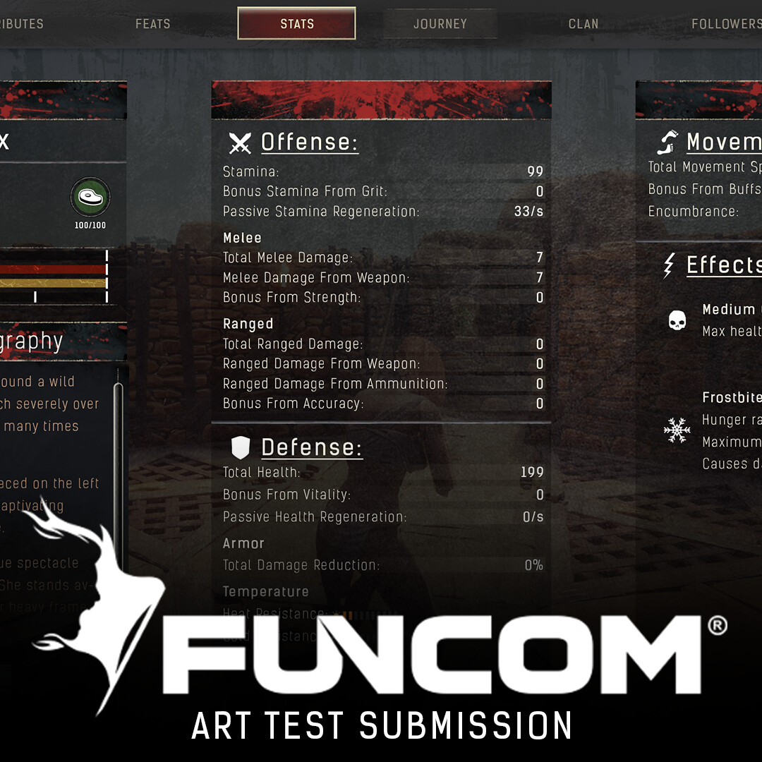 Luke Wells | Illustration and Design | Utah - Conan Exiles - UI