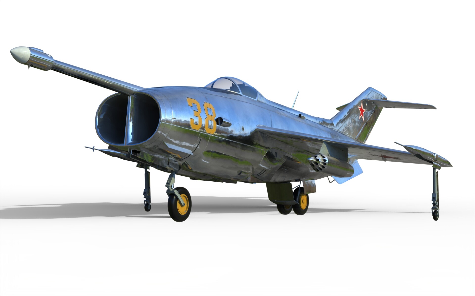 ArtStation - Yakovlev Yak-36 VTOL 3D model