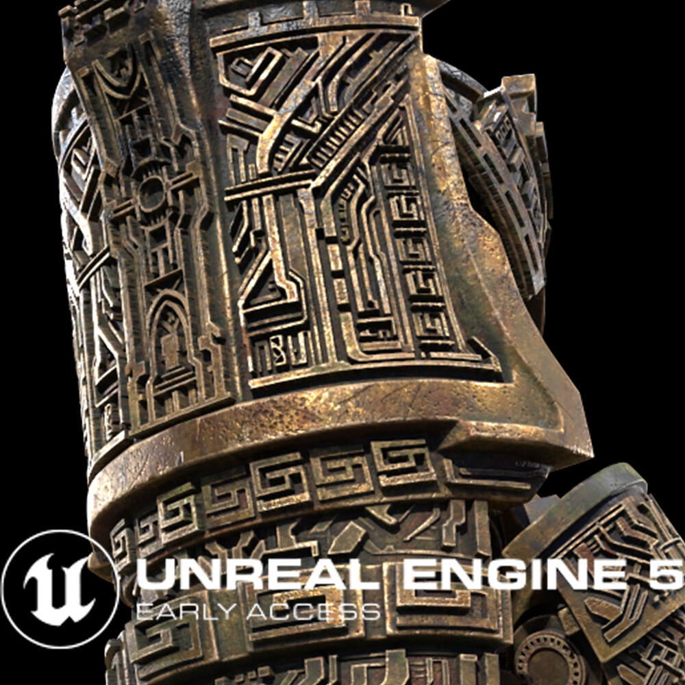 ArtStation - UE5 Early Access Giant Robot - The Ancient one