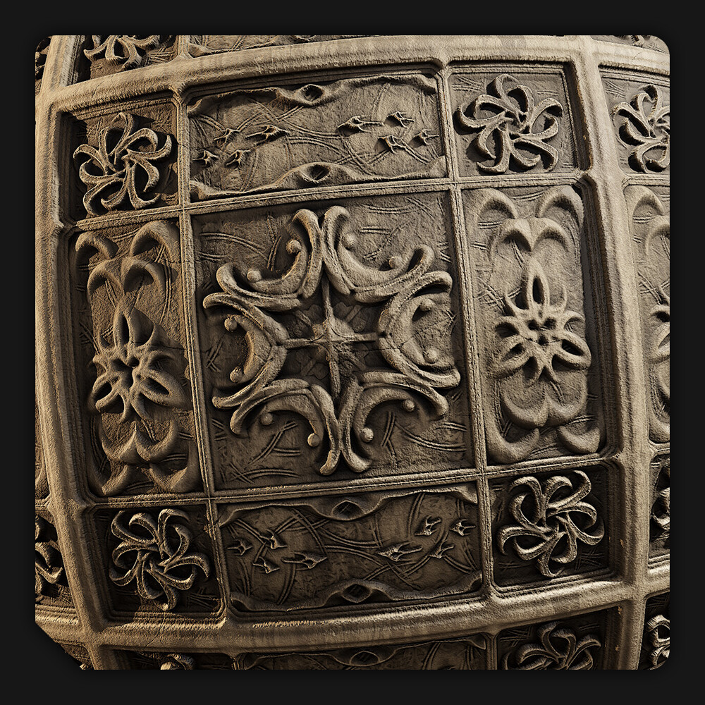 ArtStation - Gothic Carved Stone Patterns