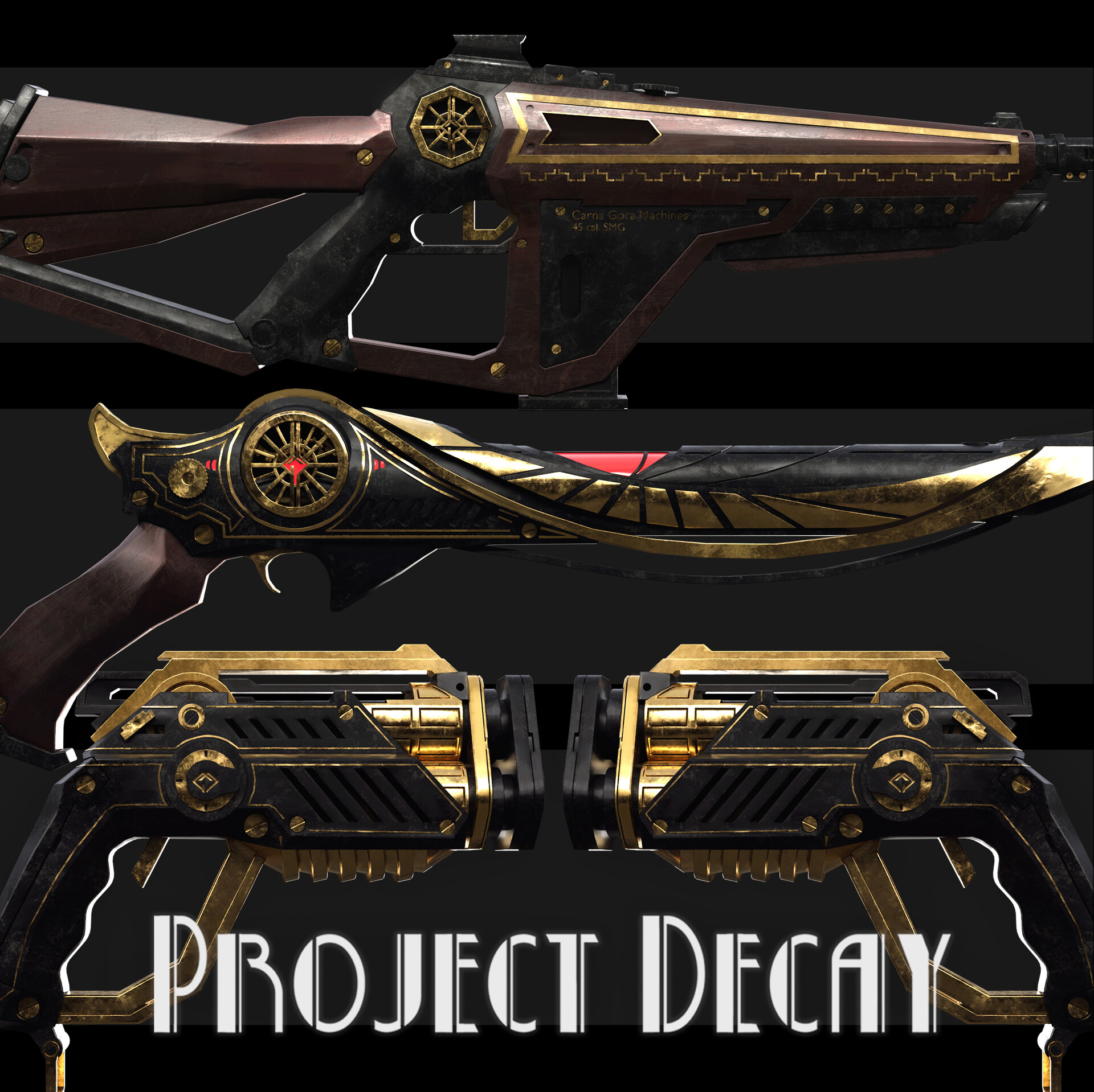 ArtStation - Project Decay - Guard Guns
