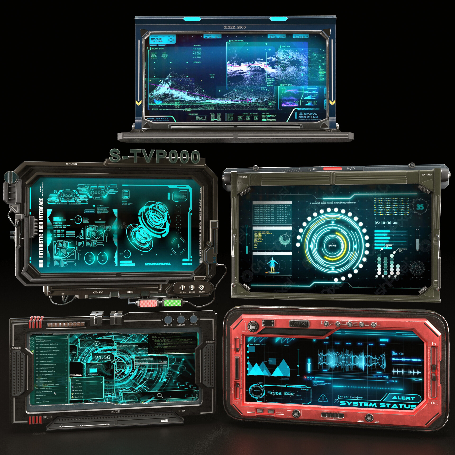 ArtStation - control panel screen - Vol 01