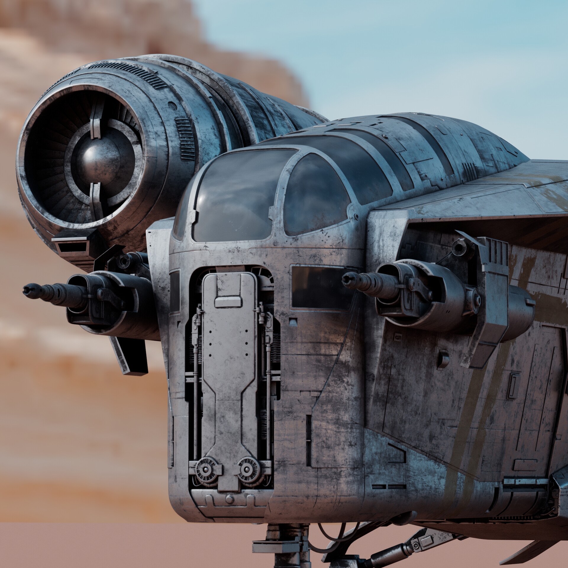 ArtStation - Mandalorian Razor Crest