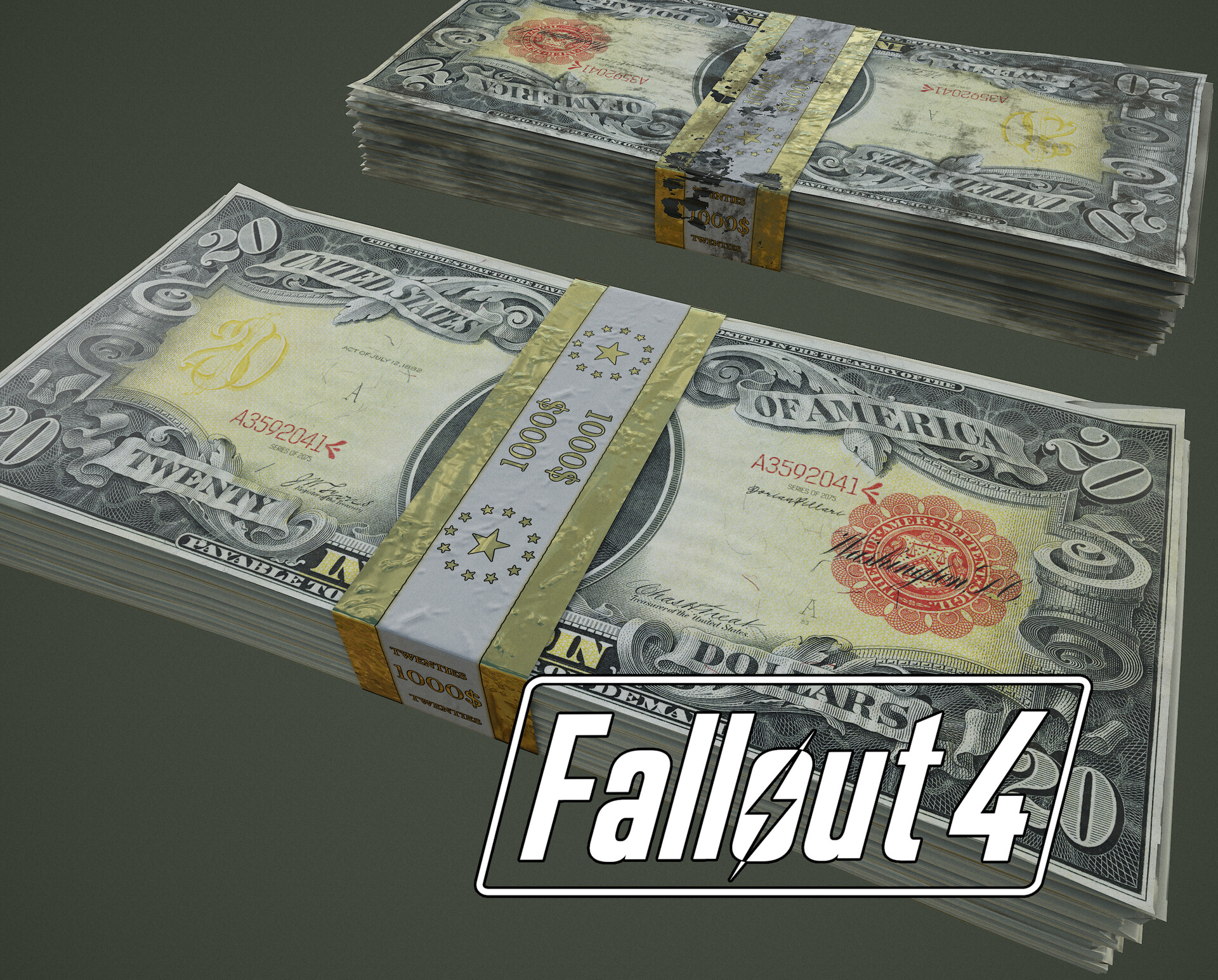 ArtStation - Fallout 4 HD Prewar Money