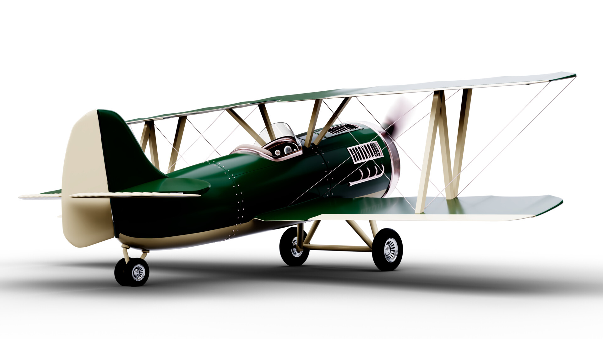 ArtStation - Basic old Biplane 01