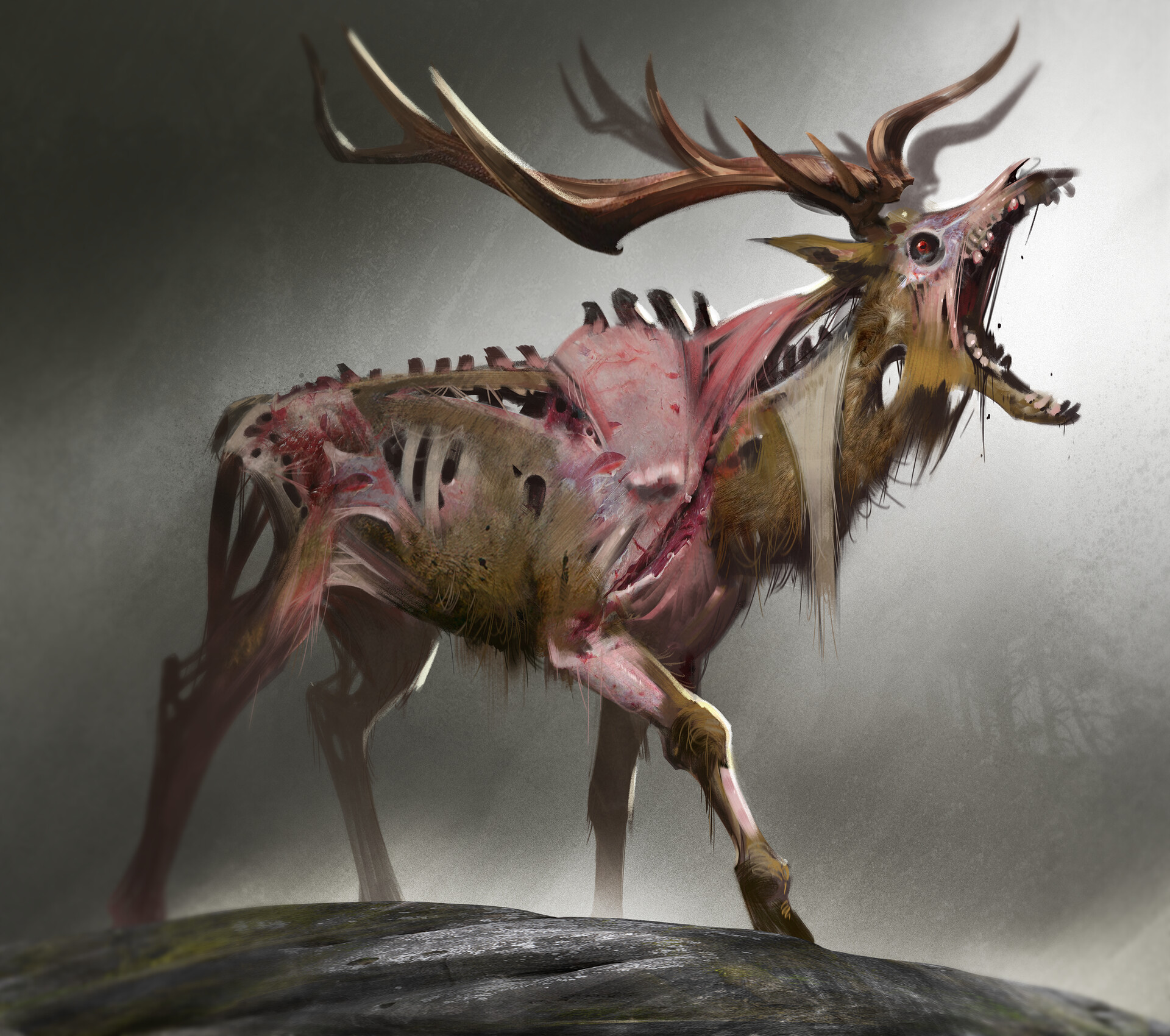ArtStation - Zombie Elk