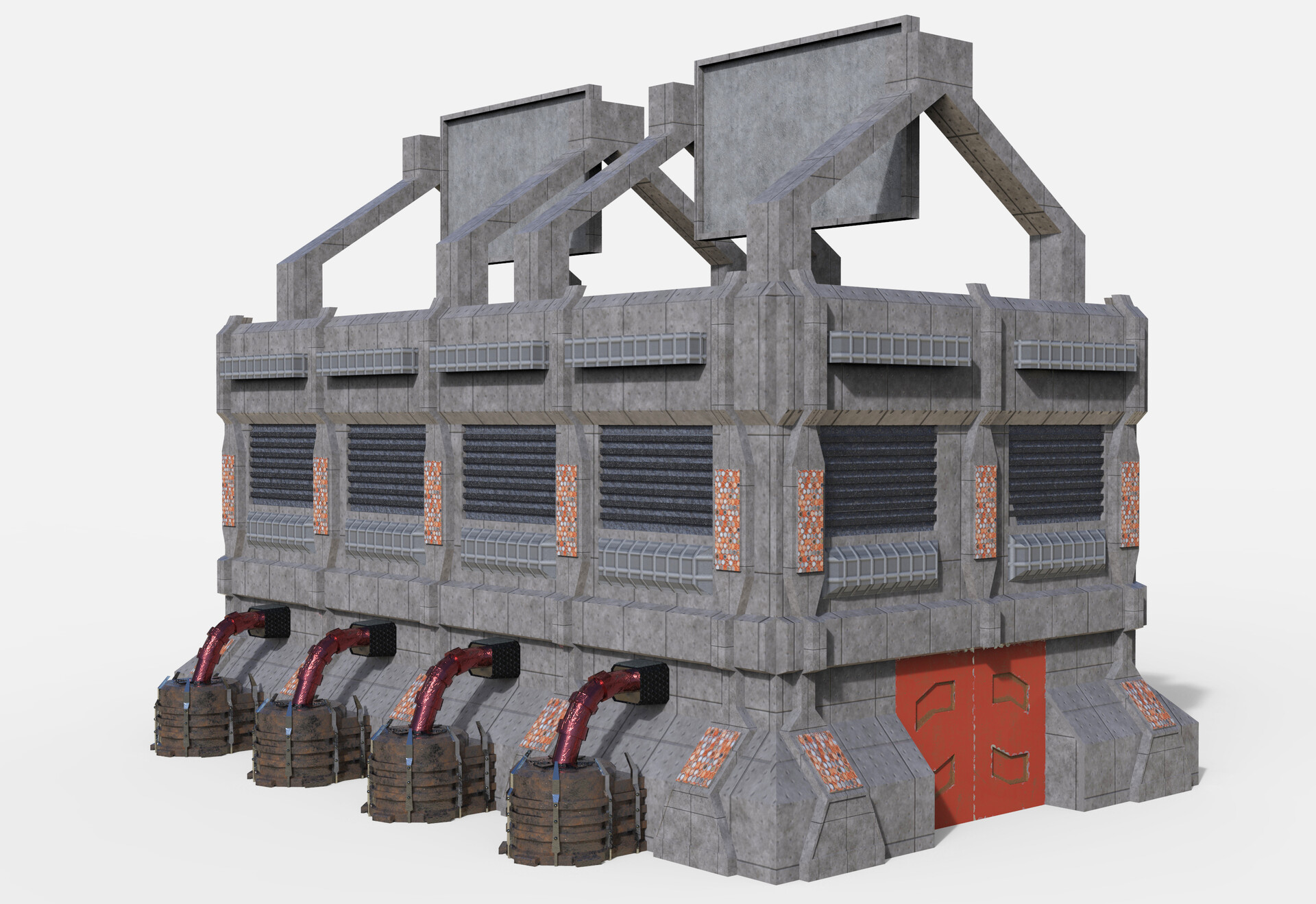 ArtStation - Sci-fi factory building